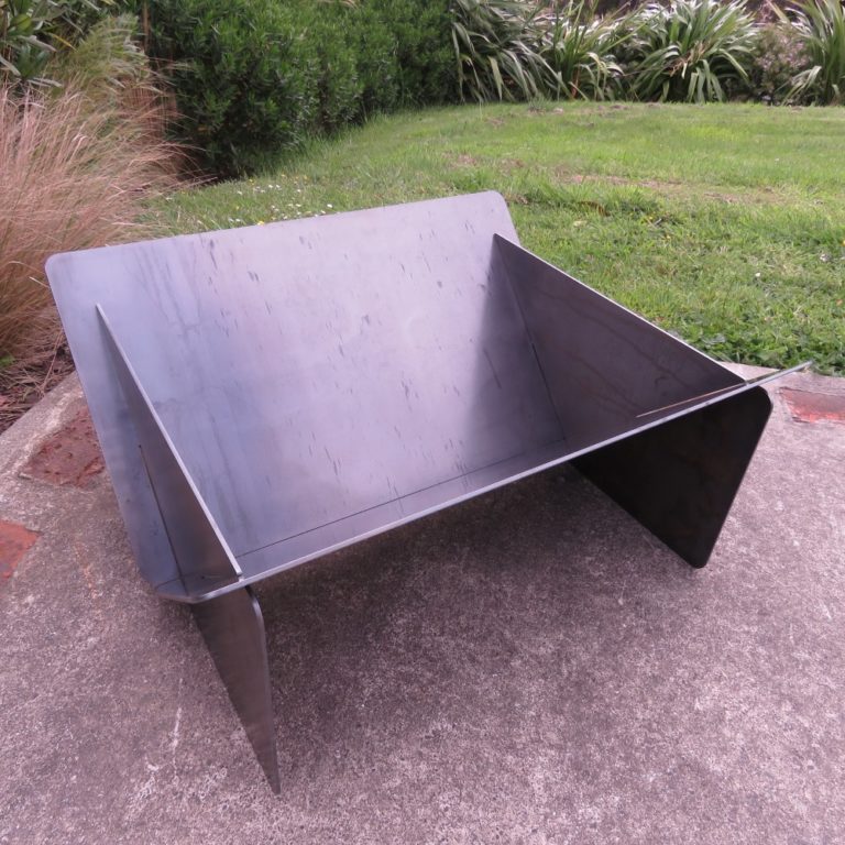 Blazen-V Traditional Collapsible Fire Pit - Weathering Steel - Blazen.Metal